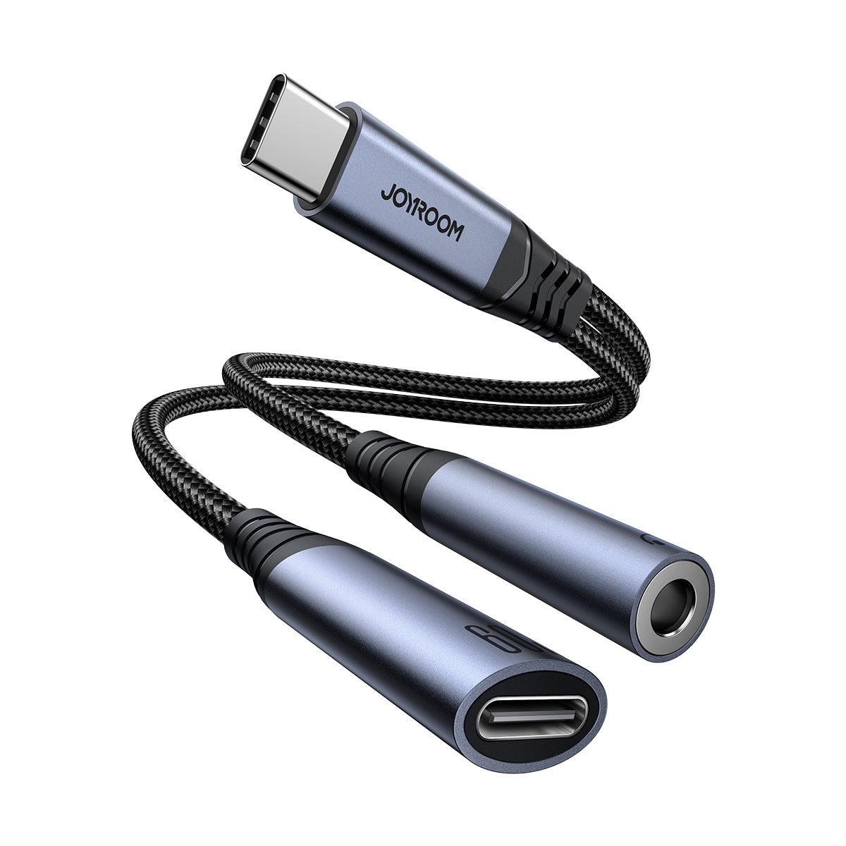 SY-C02 Audio-Transfer Series 2-in-1 Audio Adapter (Type-C to 3.5mm+Typ ...