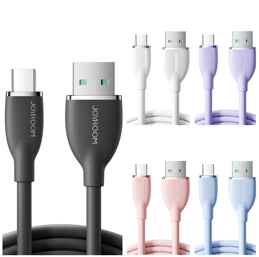 SA29-AC3/SA29-AL3 Silicone Cable Type-C 27W/Lightning 3A 1.2M/2M – JOYROOM