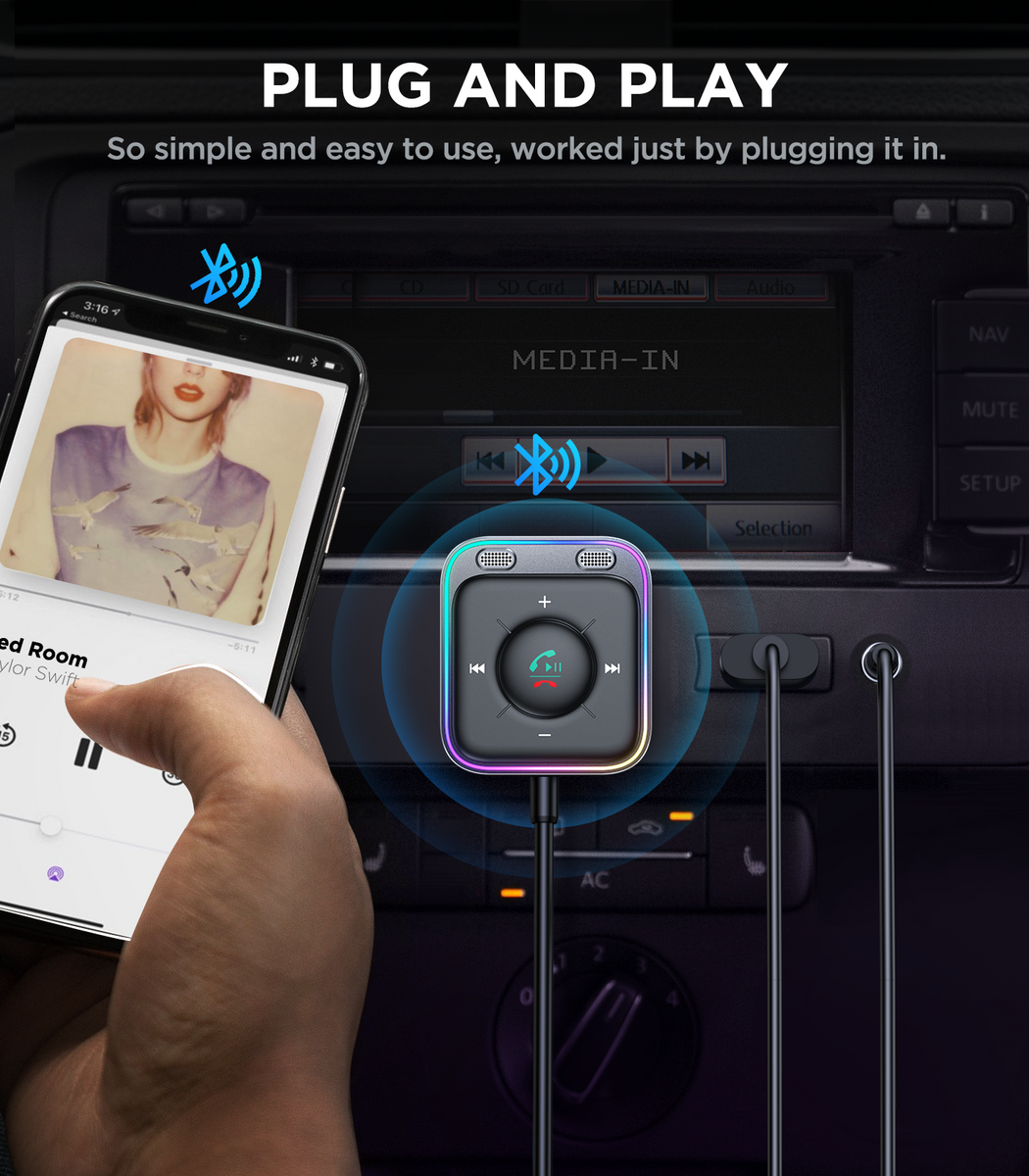 JR-CB3 2-in-1 Wireless Transmitter/Receiver Black – JOYROOM